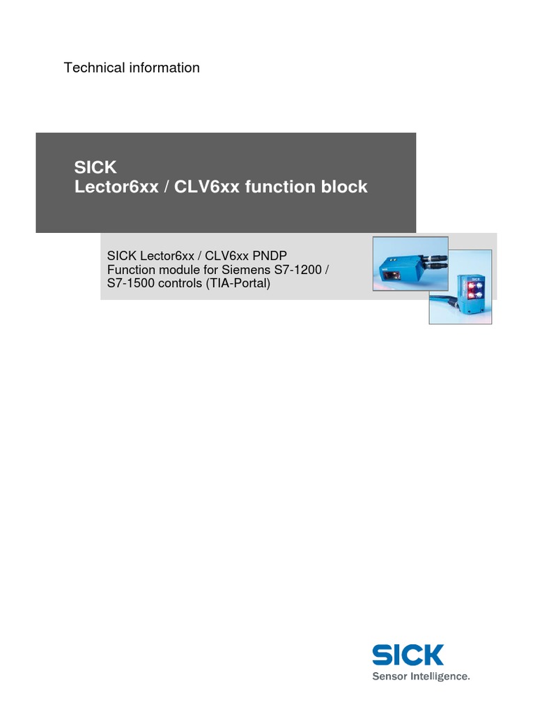 SICK Lector CLV6XX PNDP V1 1 TIA EN | PDF | Parameter (Computer ...