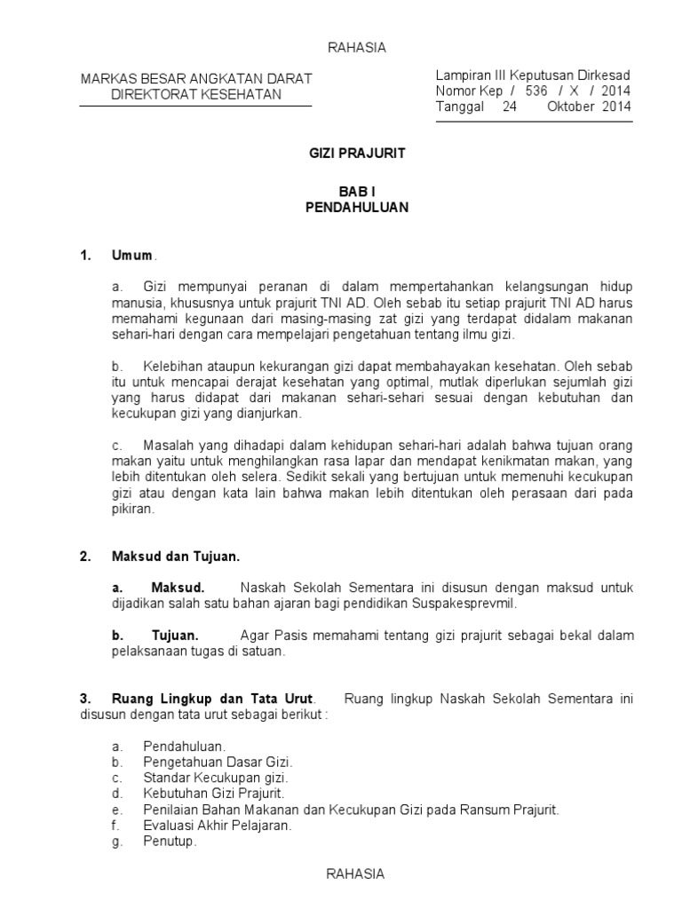 Hanjar Gizi Prajurit | PDF