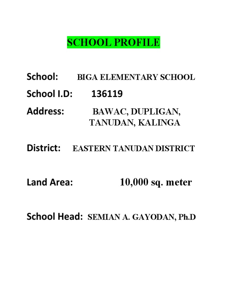 School Profile | PDF