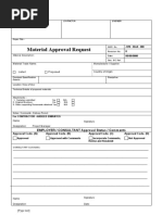 Material Approval Form | PDF | Specification (Technical Standard) | Evaluation