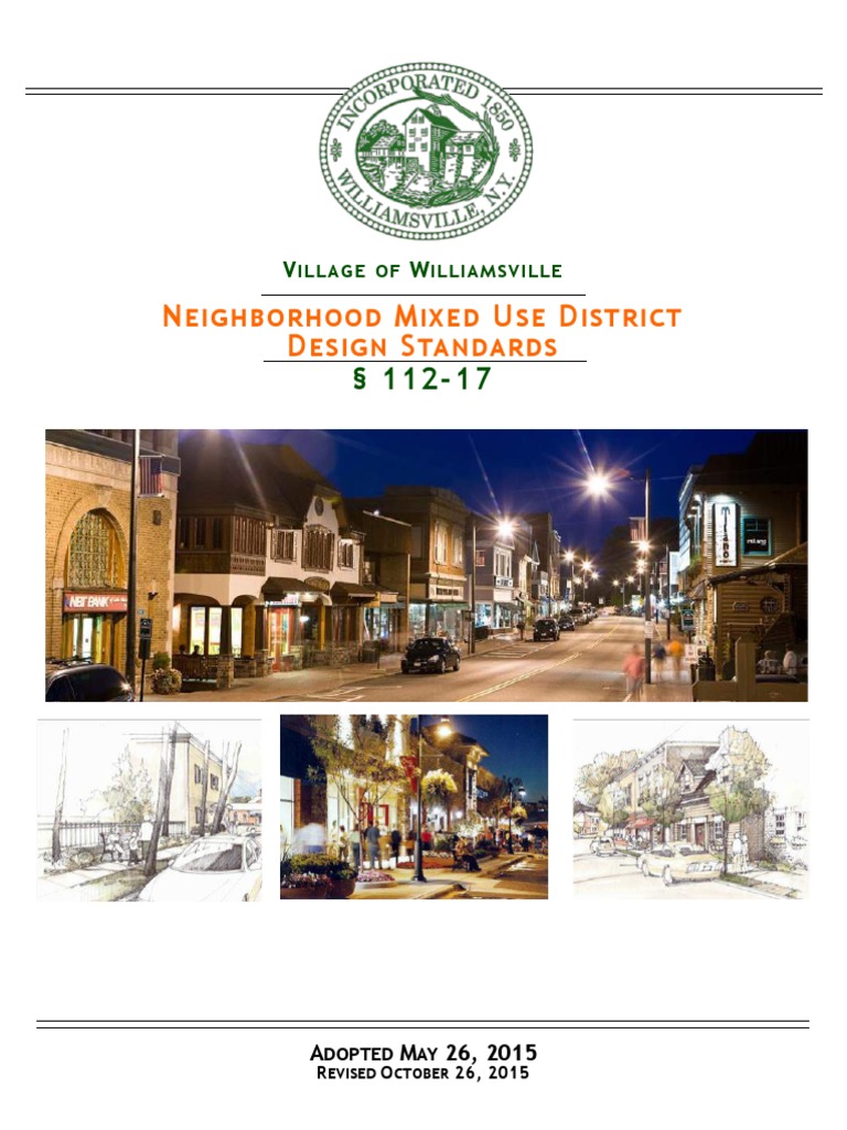 Village Neighborhood Mixed Use Design Standards | PDF | Sidewalk | Street