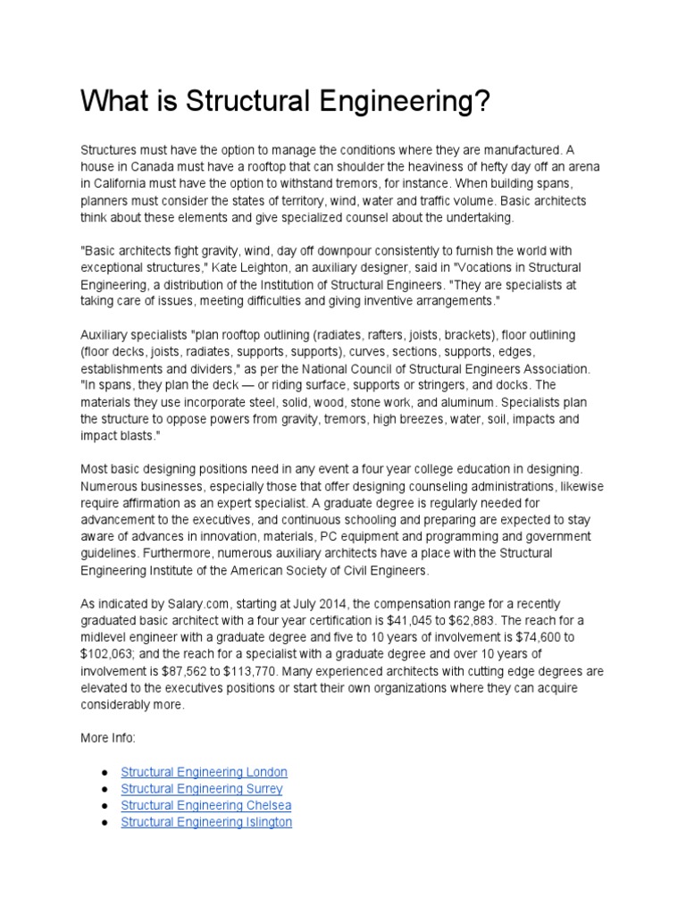 Structural Engineering | PDF | Structural Engineering | Architect