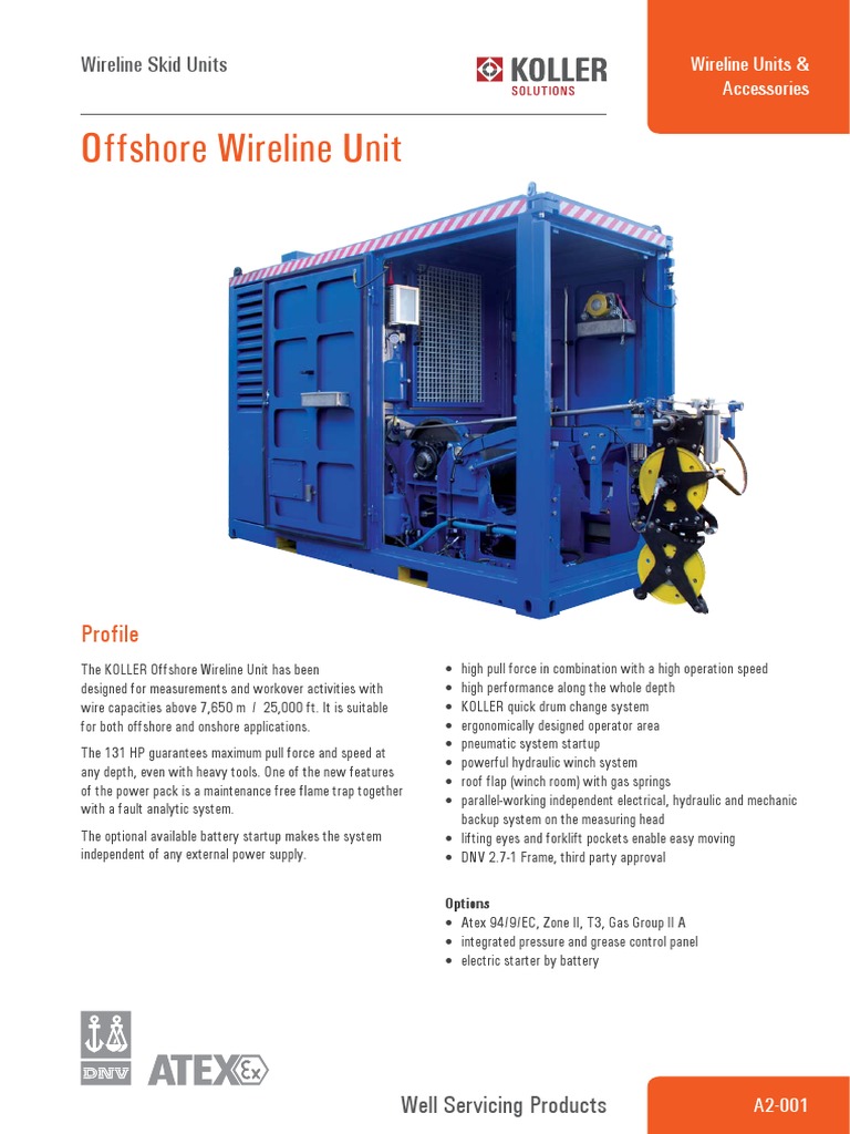 A2 001 Offshore Wireline Unit | PDF | Manufactured Goods | Nature