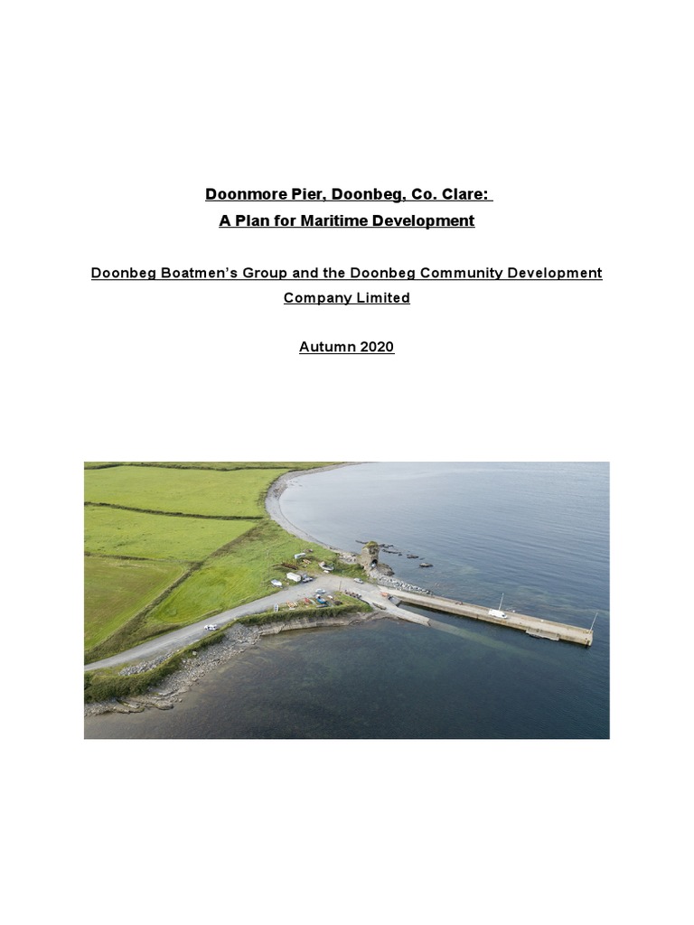 Doonmore Pier, Doonbeg, Co. Clare: A Plan For Maritime Development | PDF | Waterway And Maritime ...