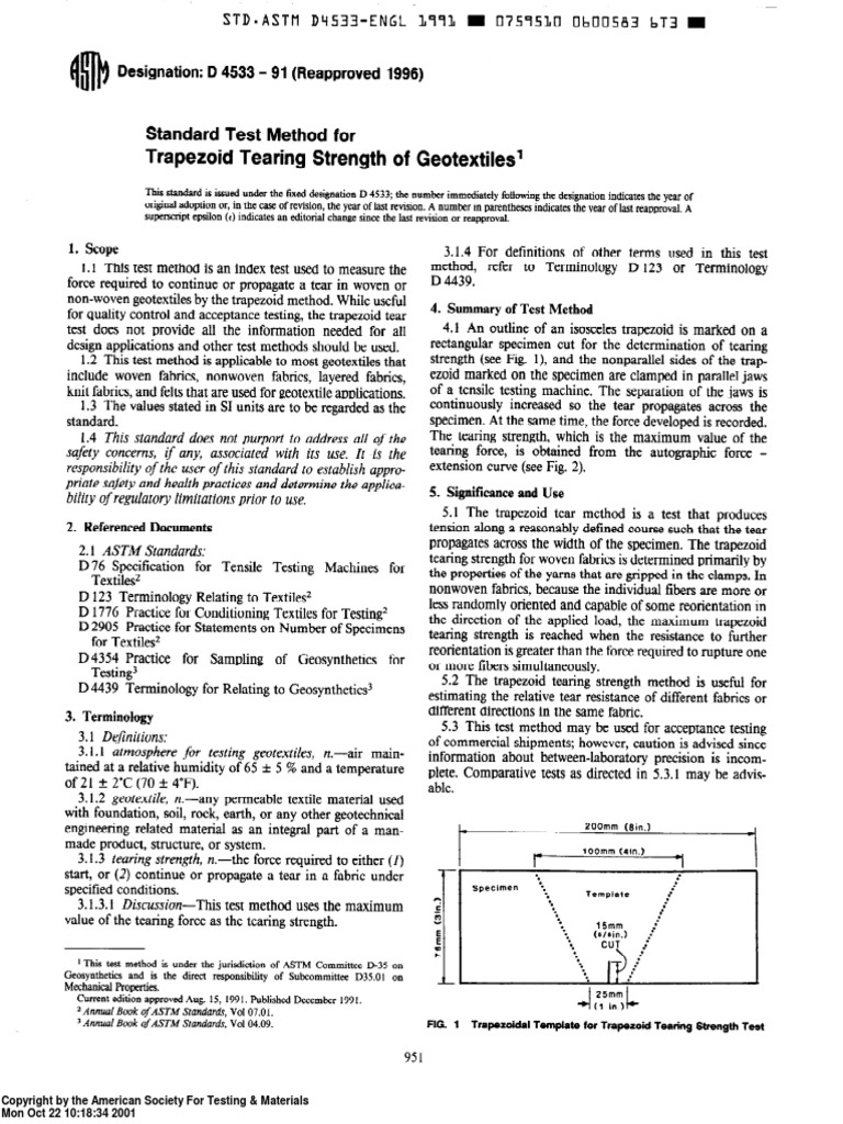 Astm D4533 | PDF