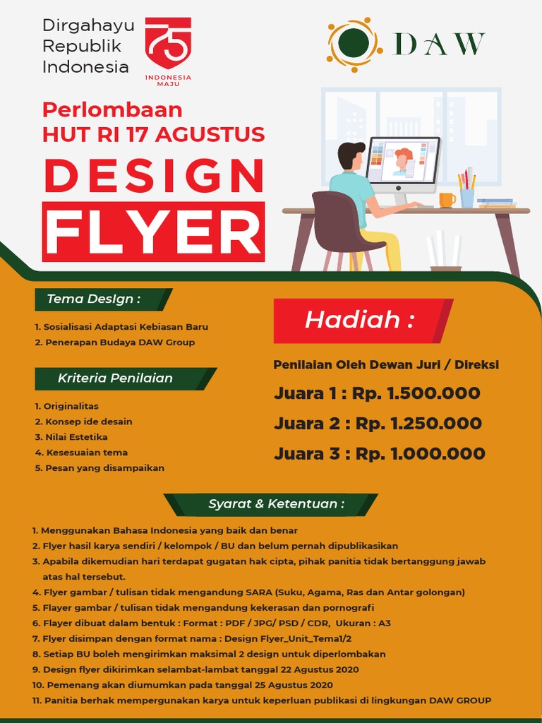 Lomba Desain Flyer HUT RI 2020 | PDF