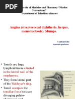 Acute Exudative Tonsillitis Overview | PDF | Immunology | Microbiology