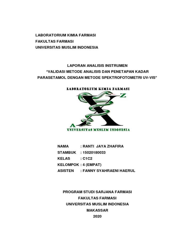 Laporan Validasi - Ranti Jaya Zhafira 15020180033 PDF | PDF | Pengembangan Diri | Kesehatan Holistik