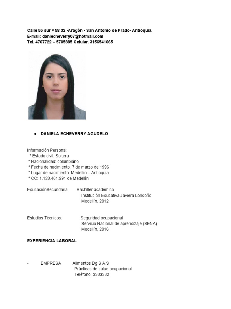 Daniela Echeverry | PDF | Crecimiento personal y profesional | Ciencias ...