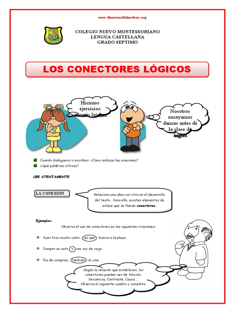 Guía de Conectores Lógicos en Español | PDF