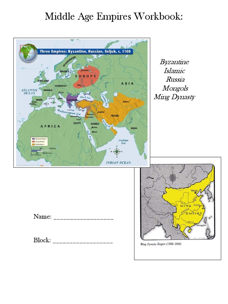 Byzantine Empire Overview Worksheet | PDF | Byzantine Empire | Caliphate