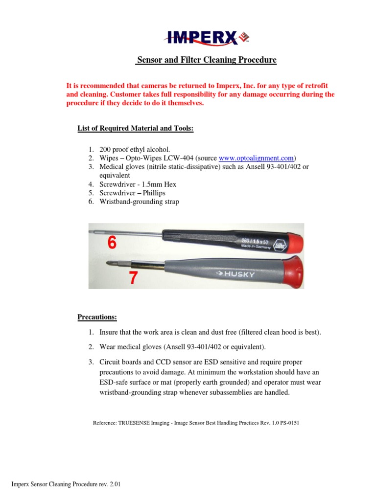 Camera Sensor Cleaning Guide | PDF | Camera | Dust