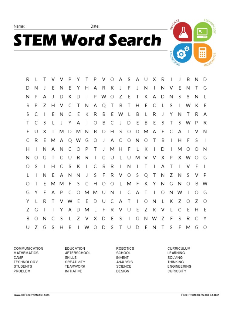 Stem Word Search | PDF | Science, Technology, Engineering, And ...
