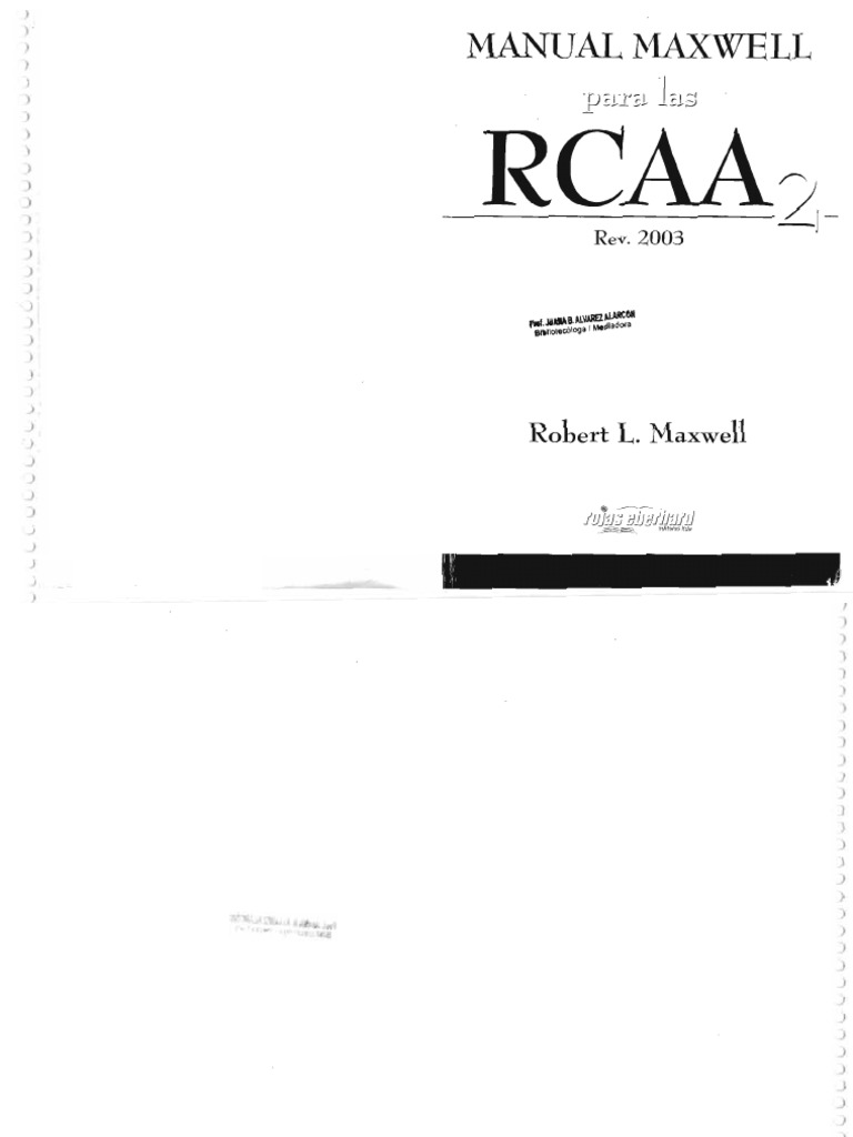 Manual Maxwell para Las RCAA2 | PDF