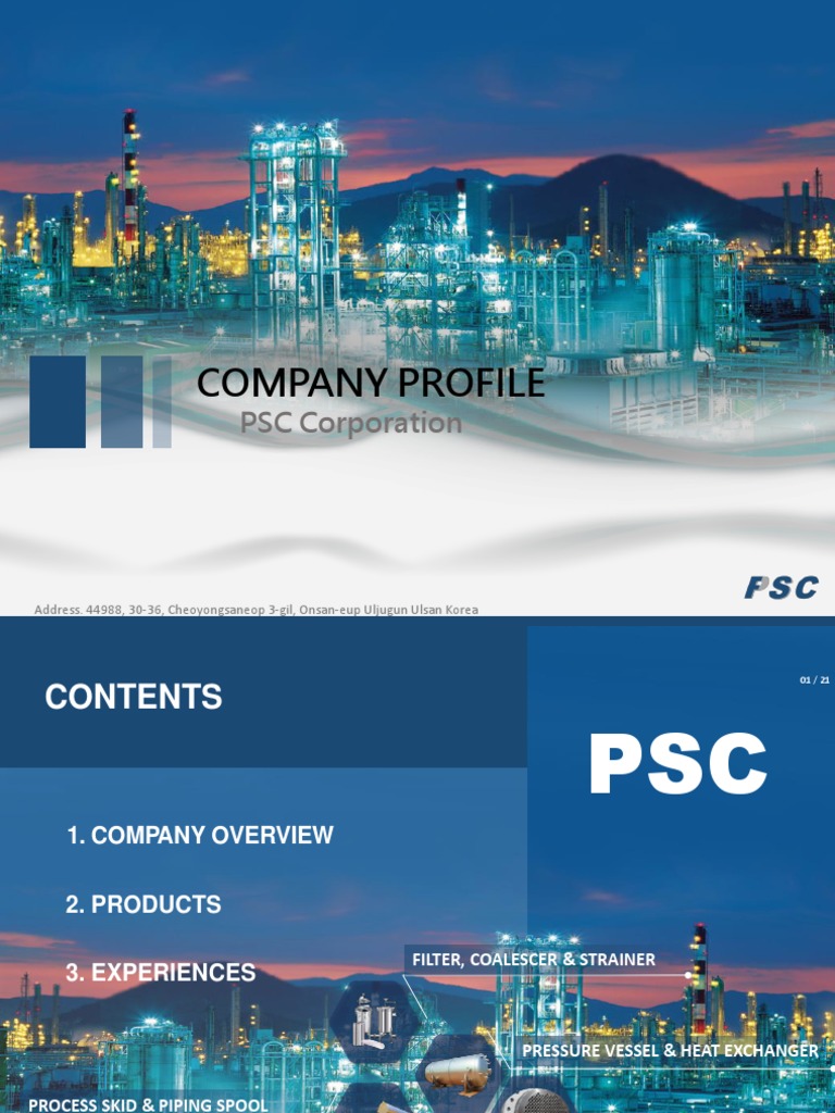 Company Profile: PSC Corporation | PDF | Welding | Construction