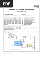 LD7575 PWM Controller Overview | PDF | Mosfet | Field Effect Transistor