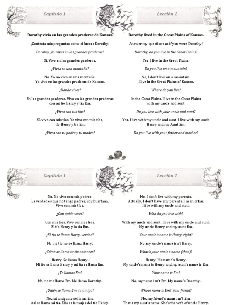 Leccion 01 | PDF | Uncle Henry (Oz)