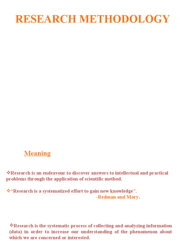 Introduction To Research Methodology | PDF | Scientific Method | Hypothesis