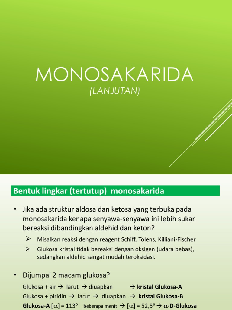 2-MONOSAKARIDA (Lanjutan) | PDF