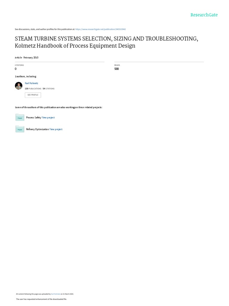 ENGINEERING DESIGN GUIDELINES Steam Turbine Systems Rev1.3web | PDF ...