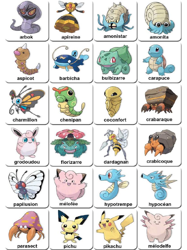 Lista De Verificación Completa De Cartas De Pokémon Para Imprimir