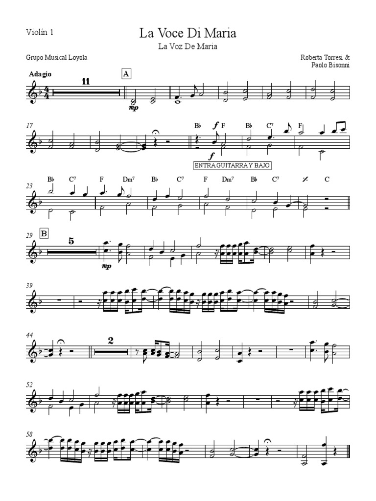 La Voce Di Maria F VIOLÍN OK PDF | PDF