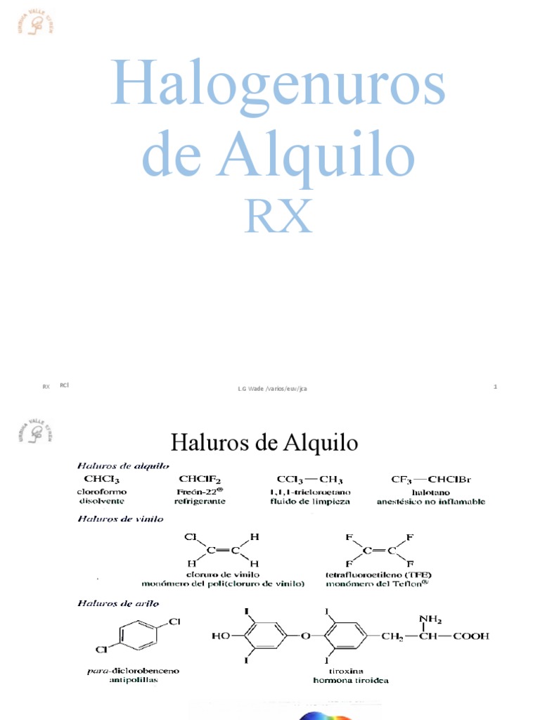 Halogenuros | PDF | Alqueno | Química Orgánica