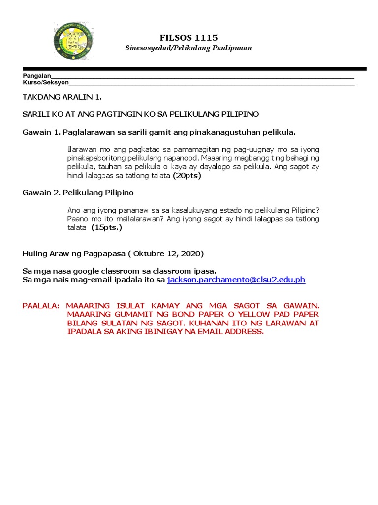 Takdang Aralin 1 PDF | PDF