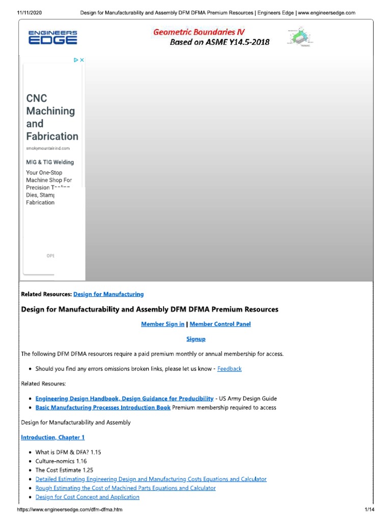 Design For Manufacturing and Assembly | PDF