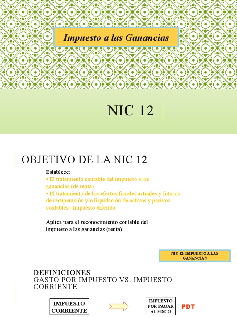 Semana 5 Nic 12 Usmp | PDF | Impuesto sobre la renta | Impuestos