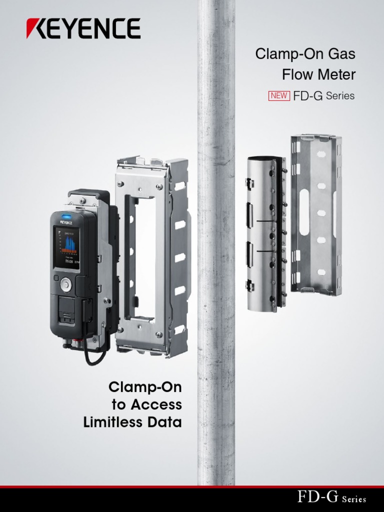 Keyence Clamp On Gas Flow Meter | PDF | Flow Measurement | Pipe (Fluid ...