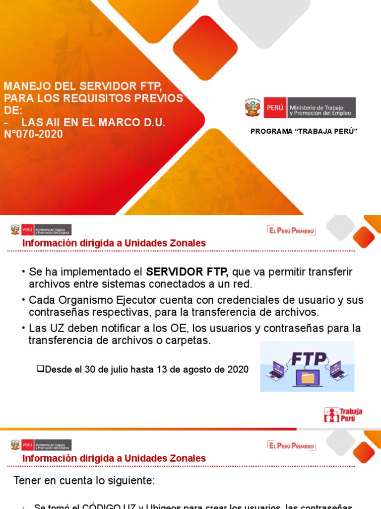 Presentación de Requisitos Previos | PDF | Protocolo de transferencia de archivos | Archivo de ...