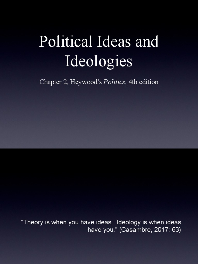 Political Ideas and Ideologies: Chapter 2, Heywood's Politics, 4th ...