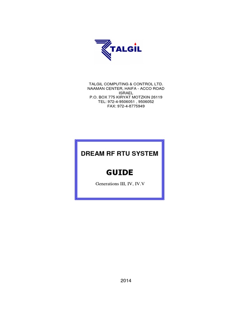 DREAM RF RTU GENERATION III, IV and IV.V | PDF | Electromagnetic ...