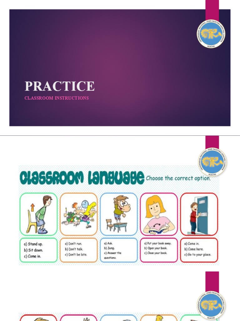 Practice - Classroom Instructions | PDF