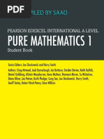 Edexcel IAL Pure Mathematics 1 | PDF