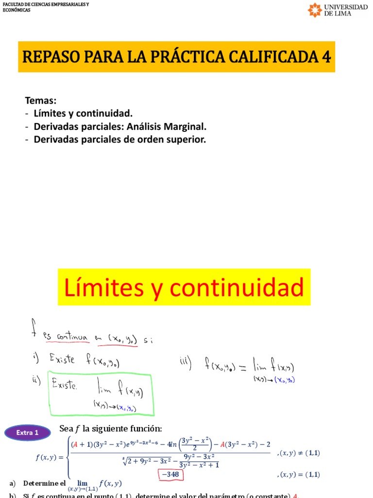 Repaso para PC4 MAGE | PDF | Ecuación diferencial parcial | Precios