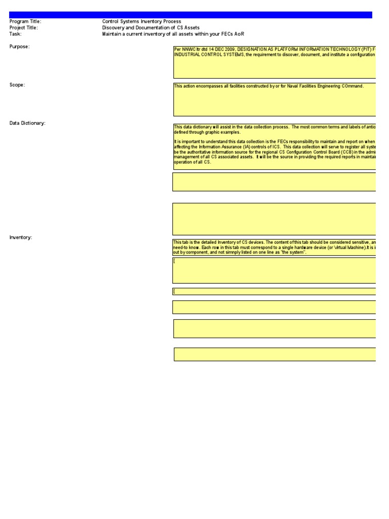 Naval Control Systems Inventory | PDF | Embedded System | Computer Network