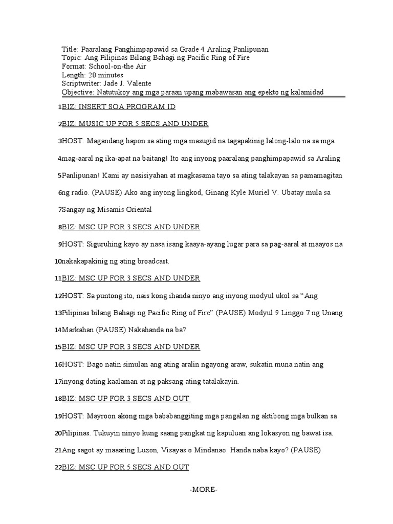 RBI Script-AP4-Week7 | PDF