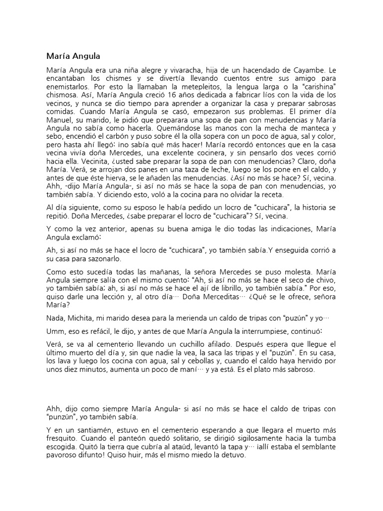 María Angula | PDF | Alimentos | Cocina