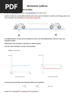 Fórmulas de MRU y MRUA Despejadas | PDF