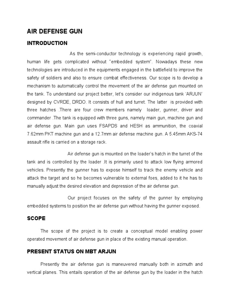 Air Defence Gun | PDF | Switch | Trigger (Firearms)