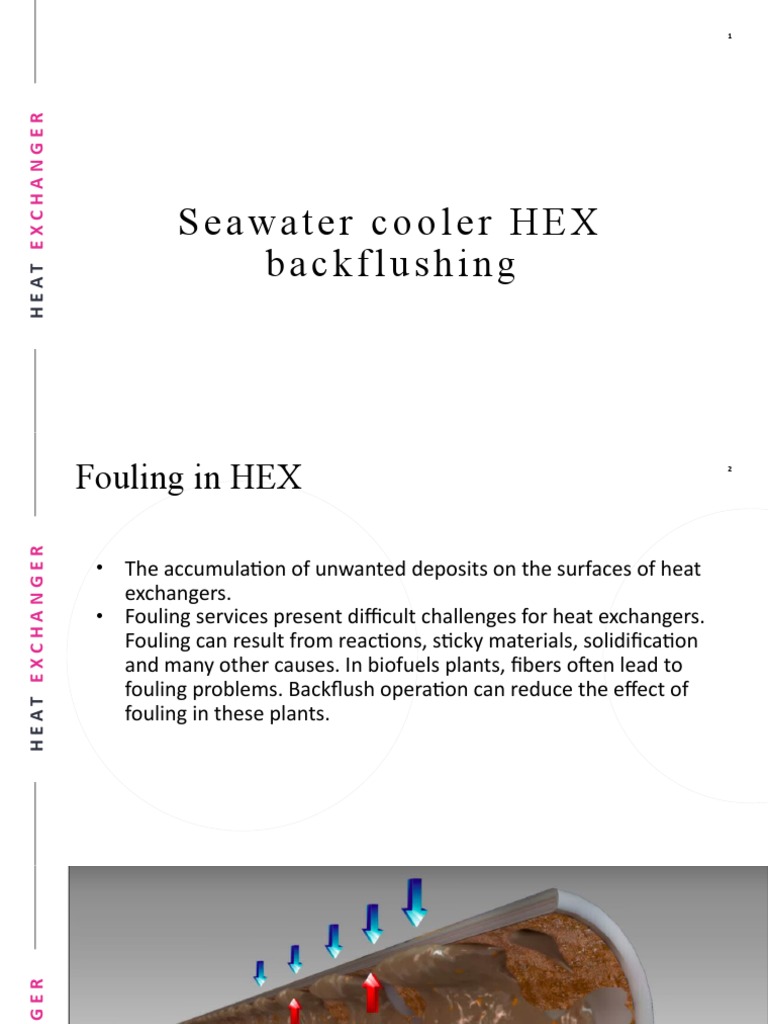 Seawater Cooler HEX Backflushing | PDF | Corrosion | Water