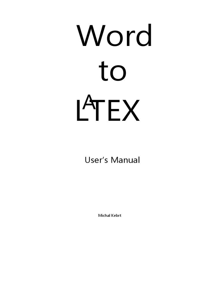 Manual Latex | PDF | Microsoft Word | Xslt