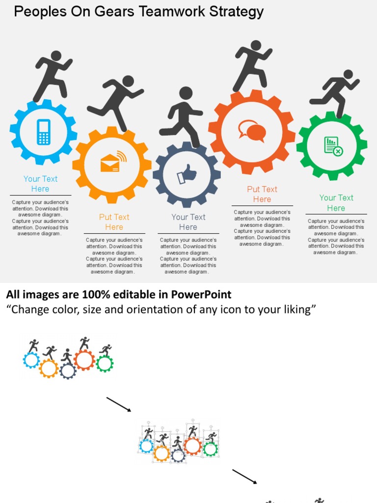 Editable Teamwork Diagram PPT | PDF