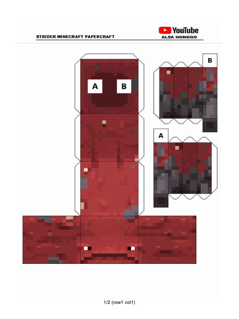 Strider Minecraft Papercraft PDF | PDF