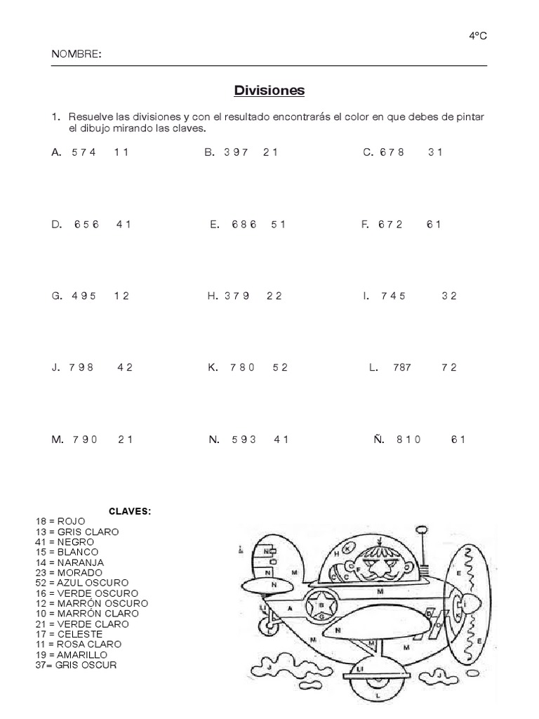 Dibujo Divisiones | PDF