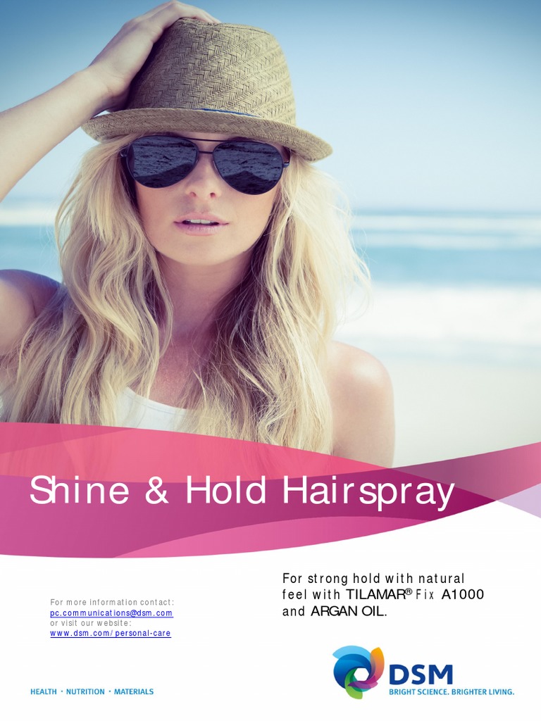 Shine and Hold Hairspray Haircare Formulation | PDF | Ethanol ...