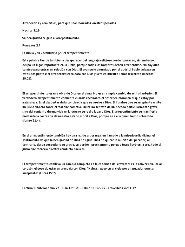 Arrepentíos y Convertíos | PDF