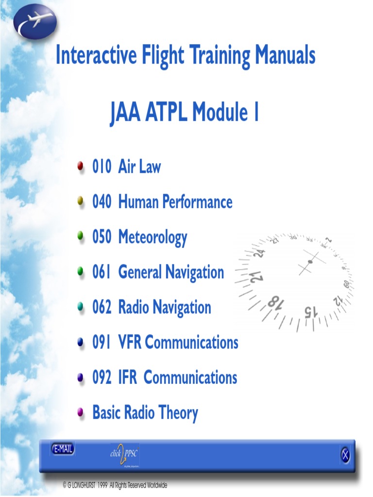 Interactive Flight Training Manuals JAA ATPL Module 1 | PDF